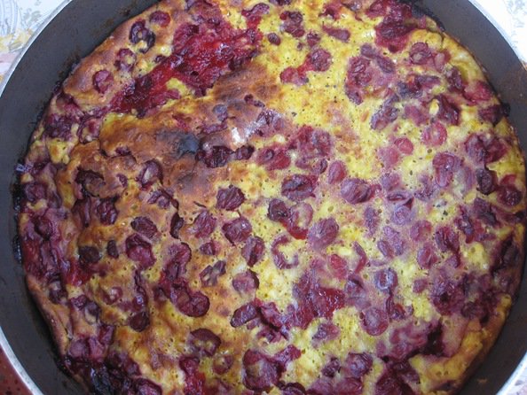 Sour Cherry Clafoutis - A Canadian Foodie