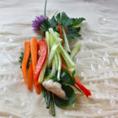 Rice Paper Rolls: Garden Fresh Salad Wrapped in Edible Paper! - A ...