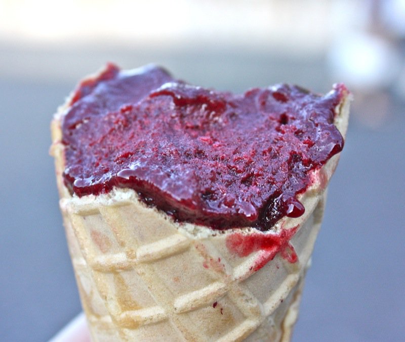 Black Currant Coulis, Cassis Sorbet Base, and Cassis Fruit Leather