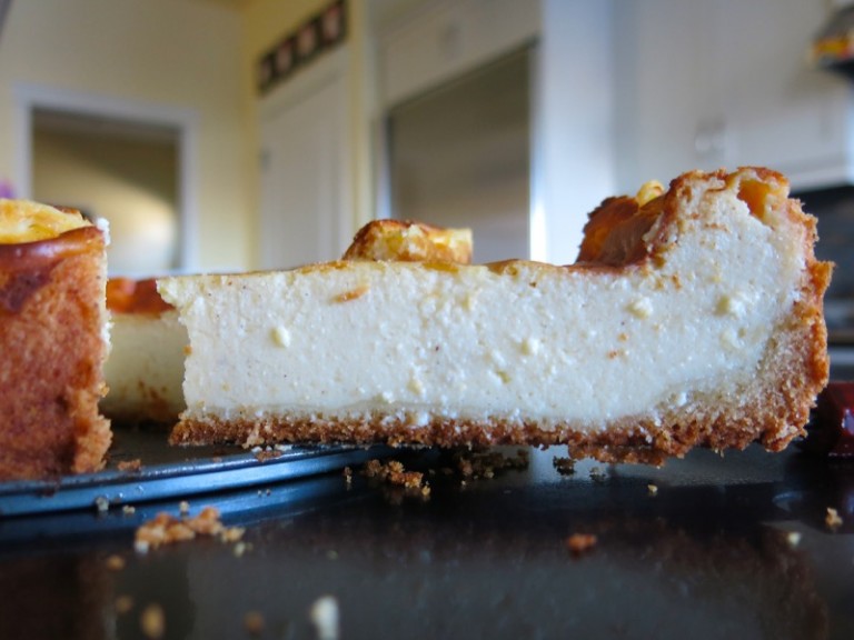 Homemade Quark Cake or Käsekuchen Mit Quark with Homemade Quark