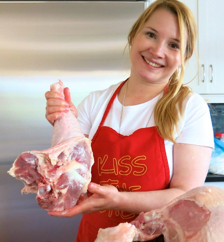 Turkey Leg Roulade with Pancetta and Sage with Larissa Prouse