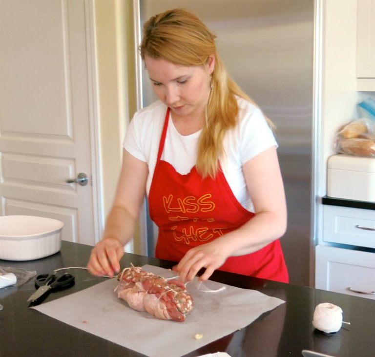 Turkey Leg Roulade with Pancetta and Sage with Larissa Prouse