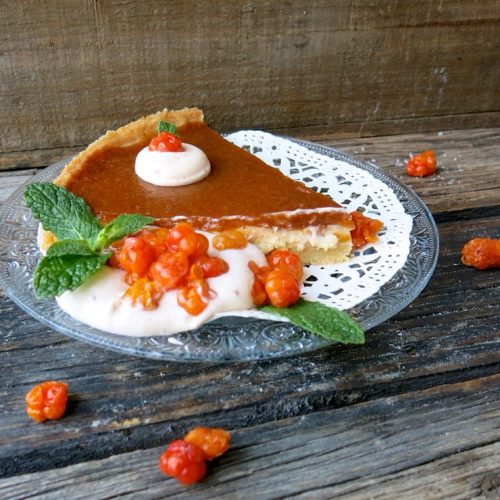 Cloudberry Tart aka Bakeapple Tart with Emily Mardell and Cela